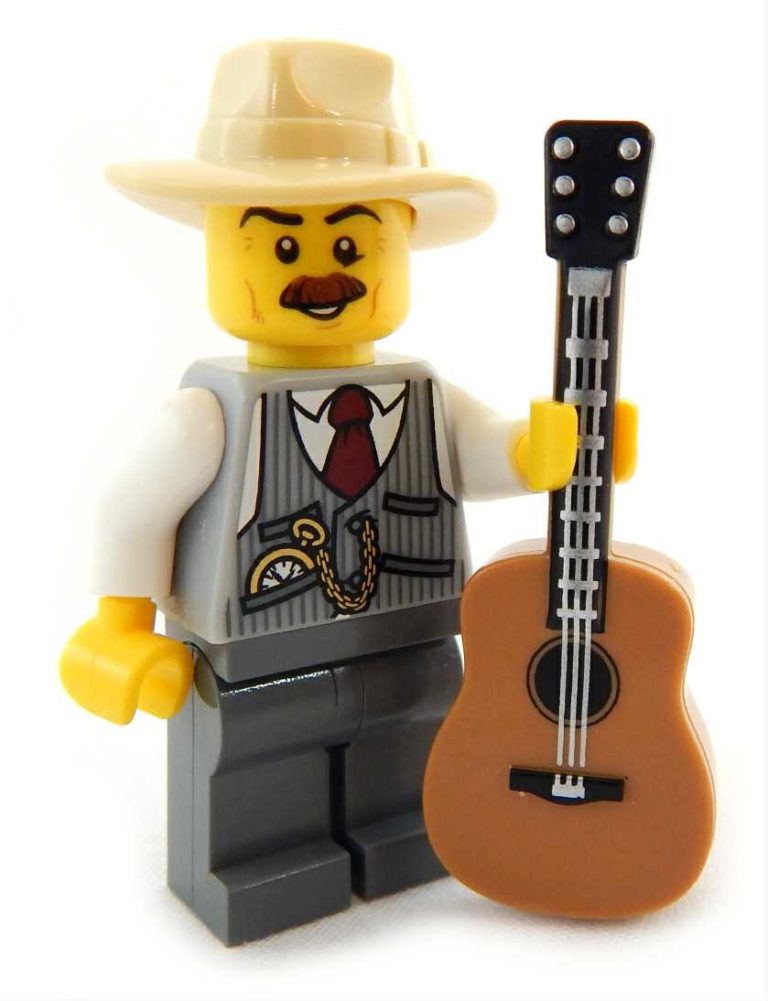 LEGO Country Singer minifig - complete with Guitar and Cowboy hat - The ...