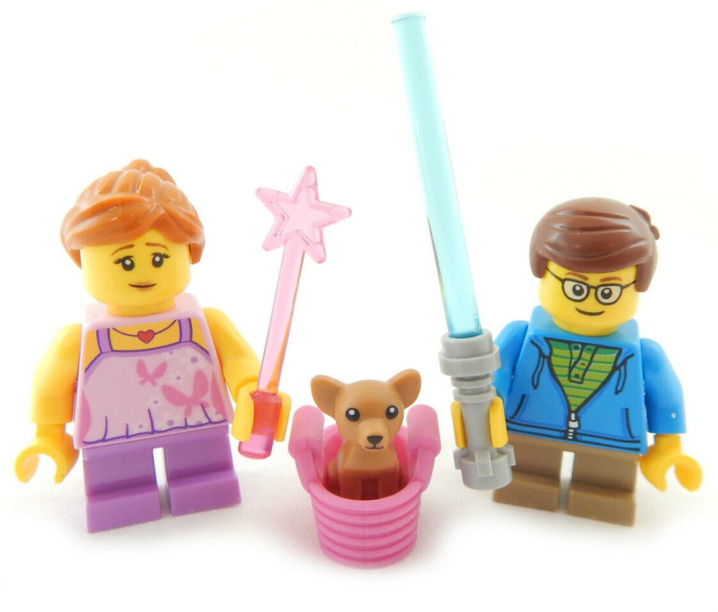 LEGO Siblings Bundle - Boy, Girl and their puppy! - The Minifig Club