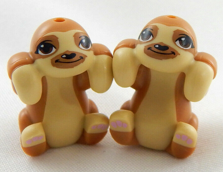 x2 LEGO Sloth Minifigs - The Minifig Club