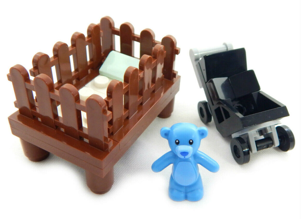 LEGO Baby Accessories Bundle - Crib, Teddy Bear and Stroller - The ...