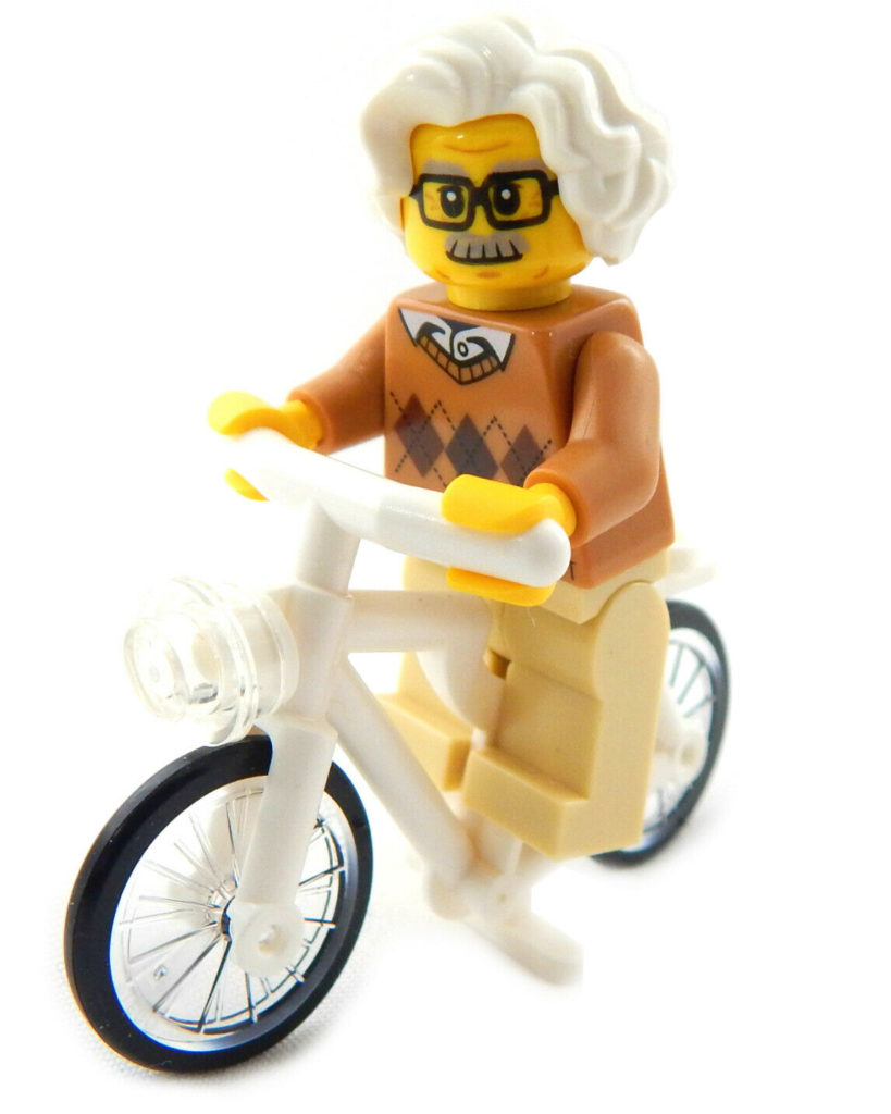 LEGO Einstein on a Bike - The Minifig Club