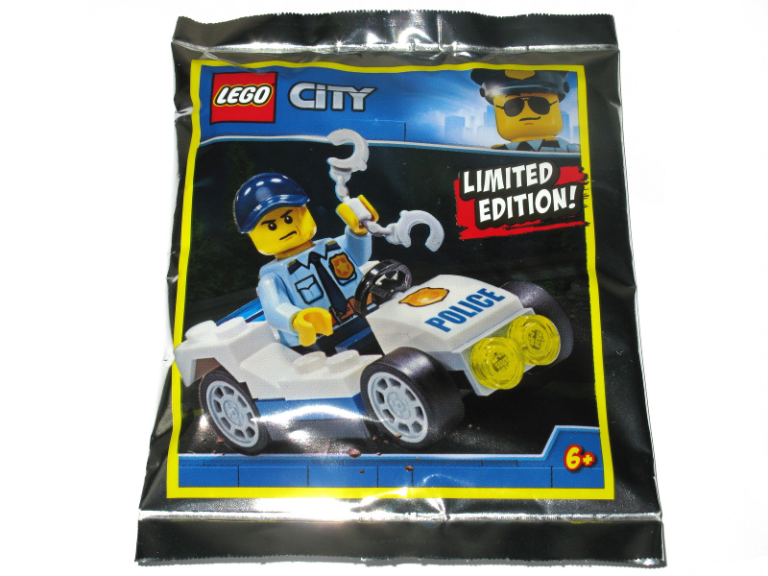 LEGO Police Officer in Car - New Polybag - The Minifig Club